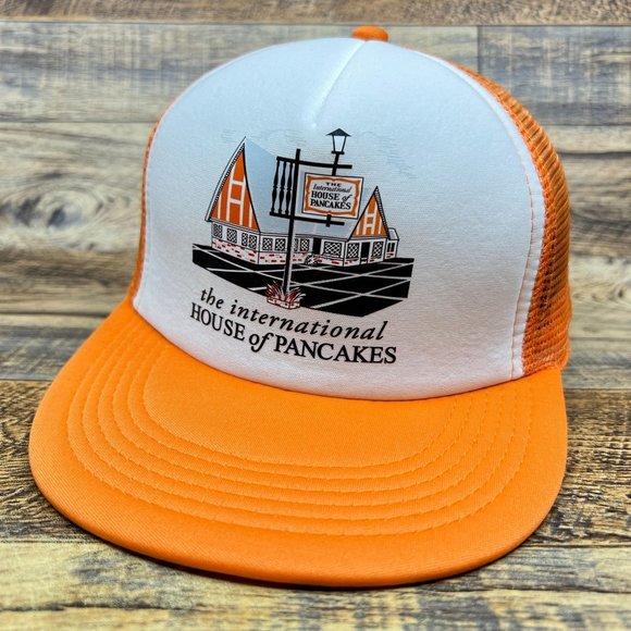 Unbranded | Accessories | Vintage Ihop Mens Trucker Hat Orange Snapback ...